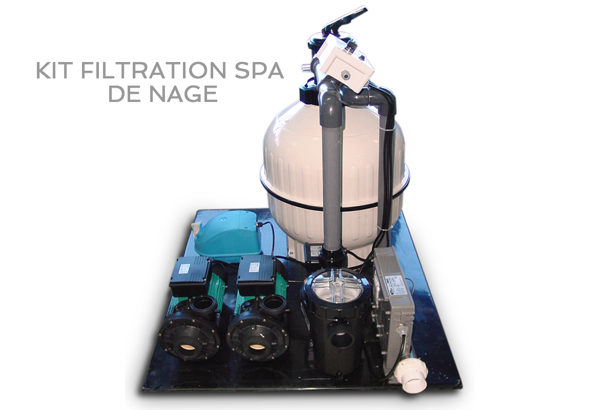 Spa de nage encastrable | nage contre courant 1 place | mini piscine, Var